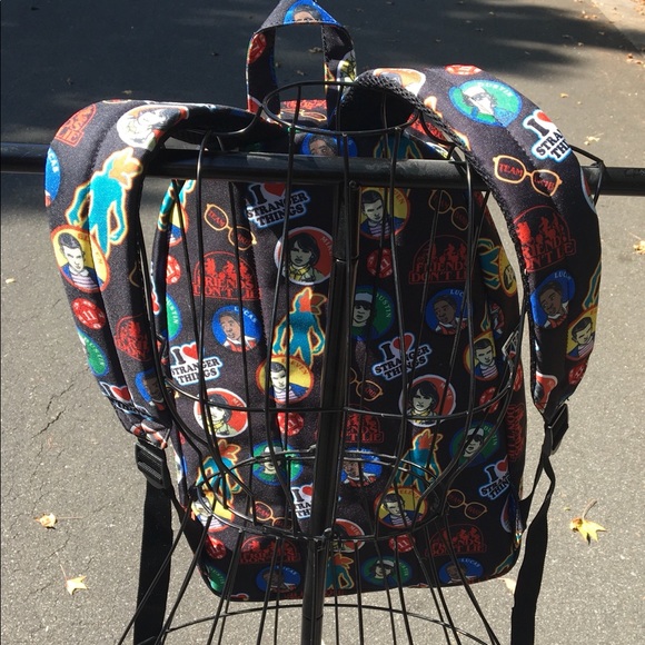 Loungefly | Bags | Loungefly Stranger Things Nylon Backpack Dustin ...